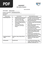 JSA Electrical | PDF | Electrician | Prevention