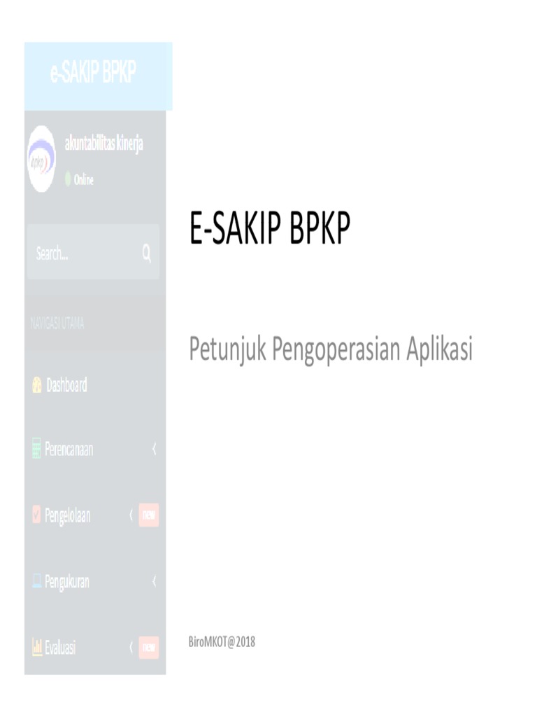 Panduan Penggunaan e-SAKIP BPKP | PDF | Bisnis | Komputer