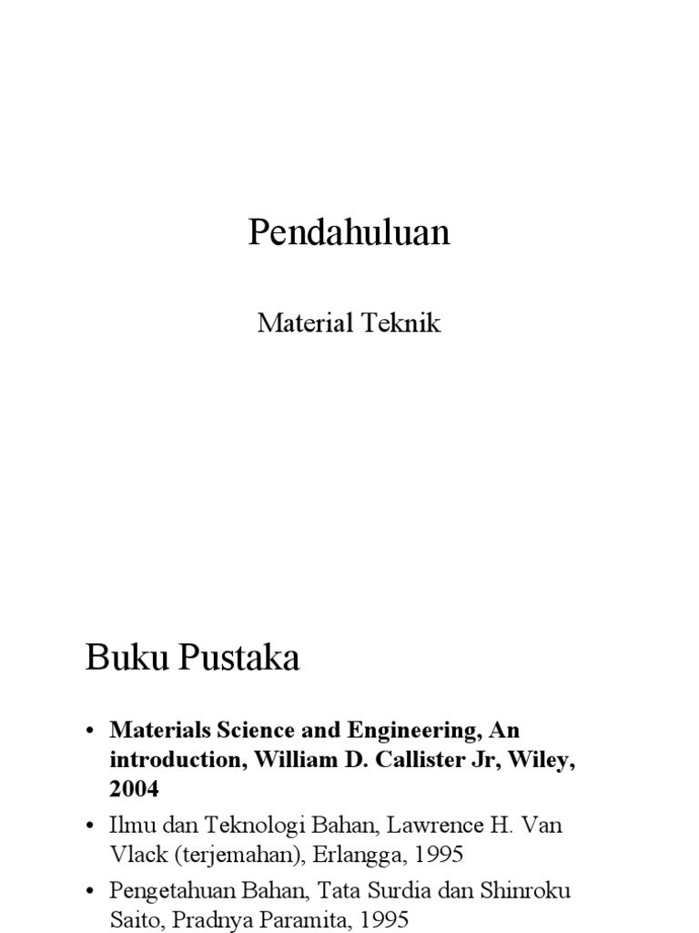 Buku Panduan Material Teknik | PDF | Teknologi & Rekayasa