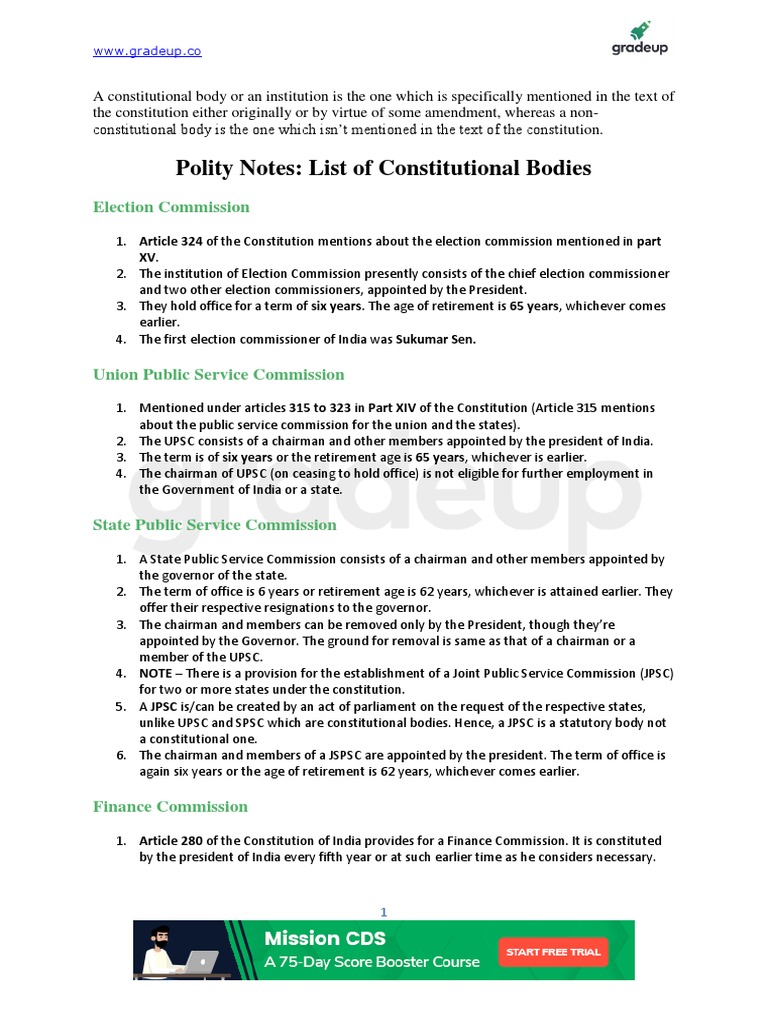 List of Constitutional Bodies English 71 | PDF | U.S. State | Advocate