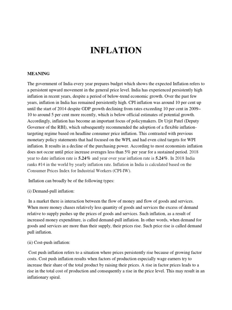 Inflation | PDF | Inflation | Monetary Policy