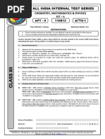 FIITJEE AITS JEE Adv Part-1 Paper-1 | PDF | Circle | Force