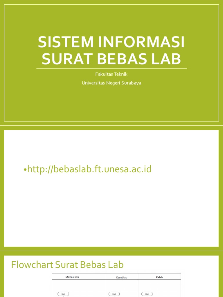 Sistem Informasi Surat Bebas Lab | PDF | Karier & Perkembangan