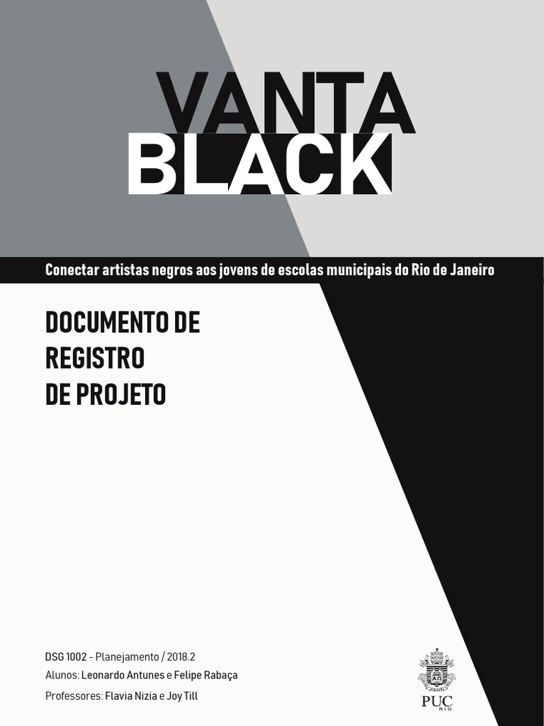 Documento de Registro de Projeto - Vantablack | PDF | Escolas | Museu