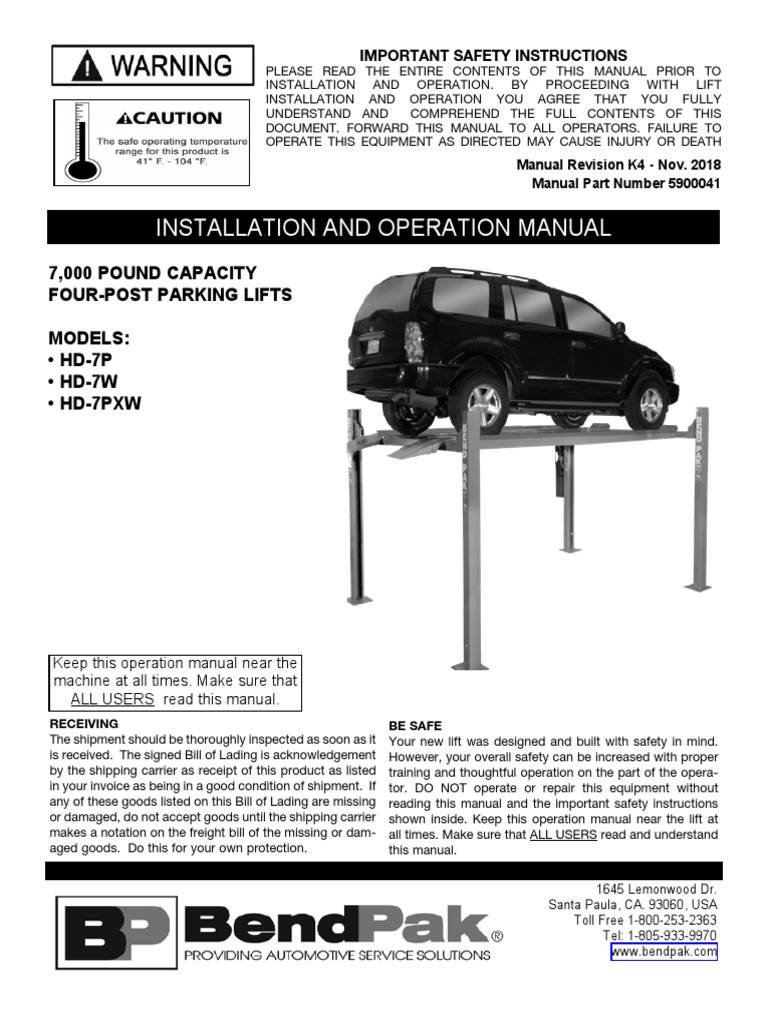 hd-7-four-post-lift-manual-5900041-bendpak-pdf-elevator-invoice