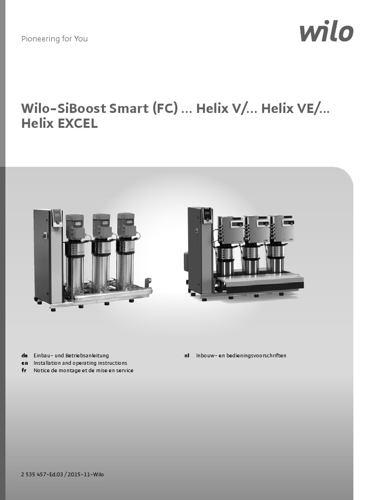 Wilo Pumps | PDF | Safety | Pump