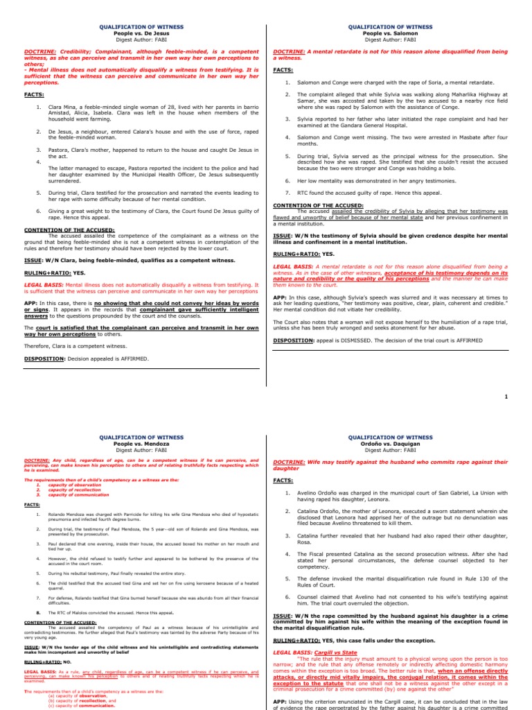Qualification of Witness Qualification of Witness | PDF | Testimony ...