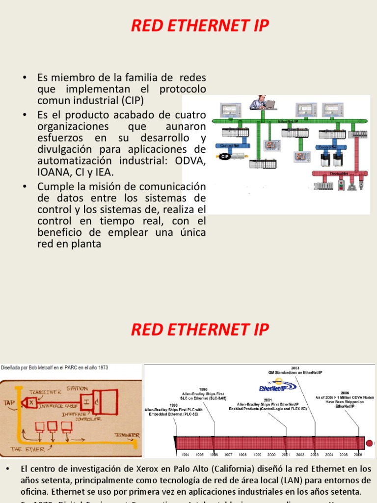 Redes Ethernet IP: Características y aplicación en automatización ...