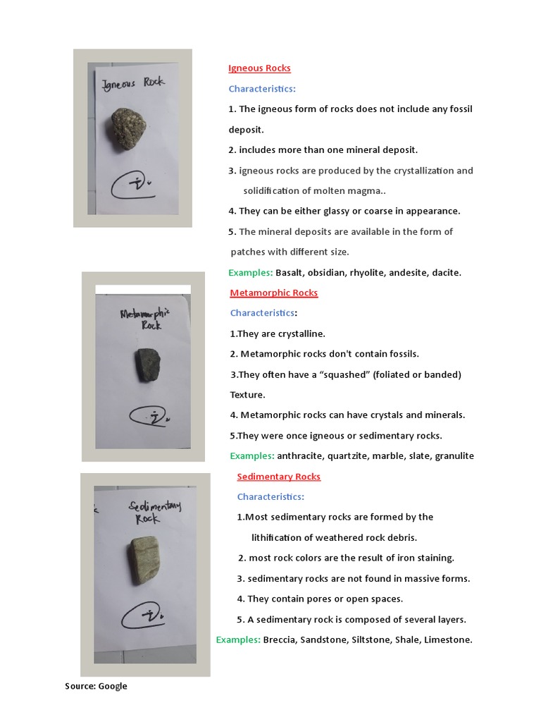 Igneous Rocks Are Produced by The Crystallization and Solidification of ...