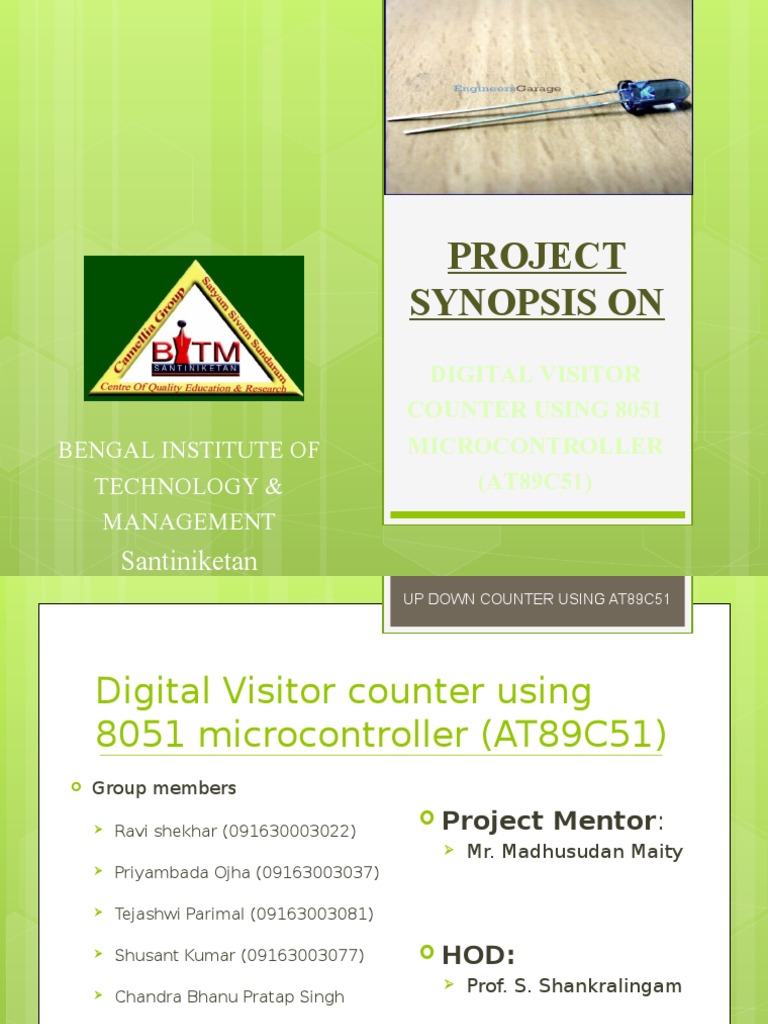 Digital Visitor Counter Using 8051 Microcontroller | PDF | Light ...