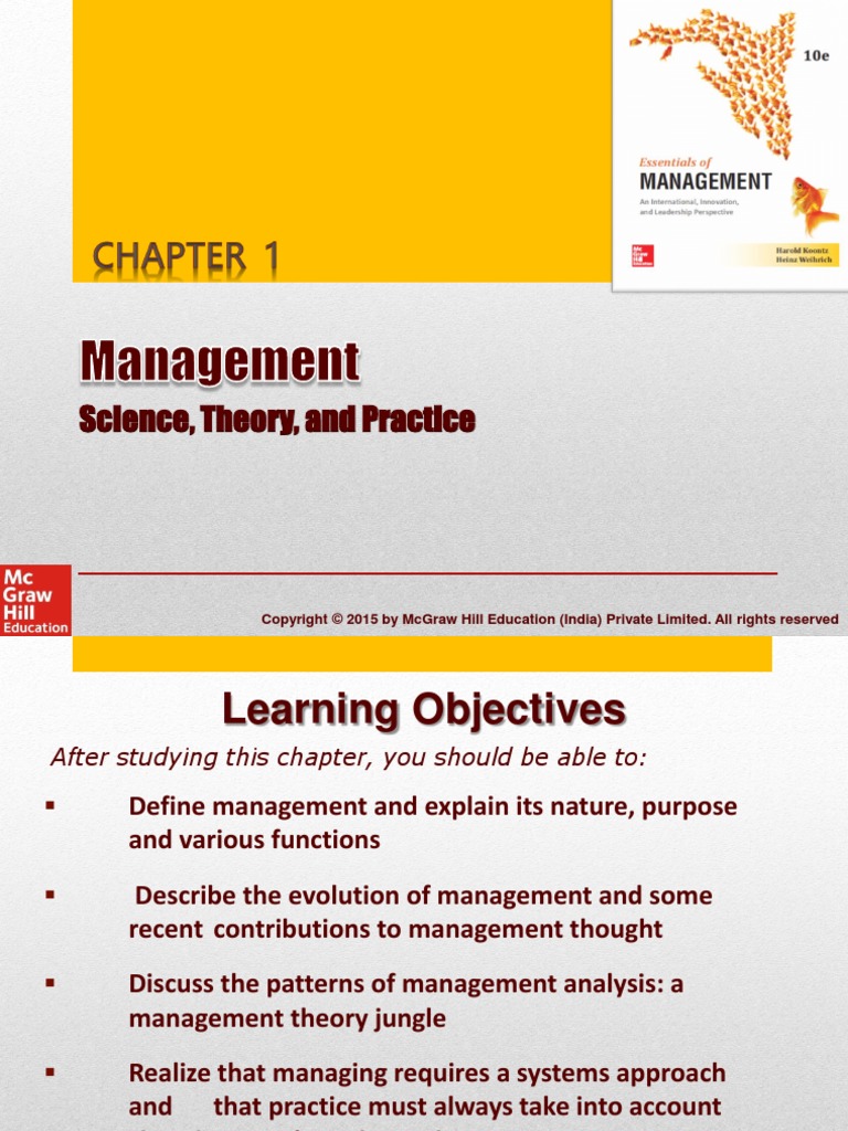 Chapter 1 - Management | PDF | Systems Theory | Entrepreneurship