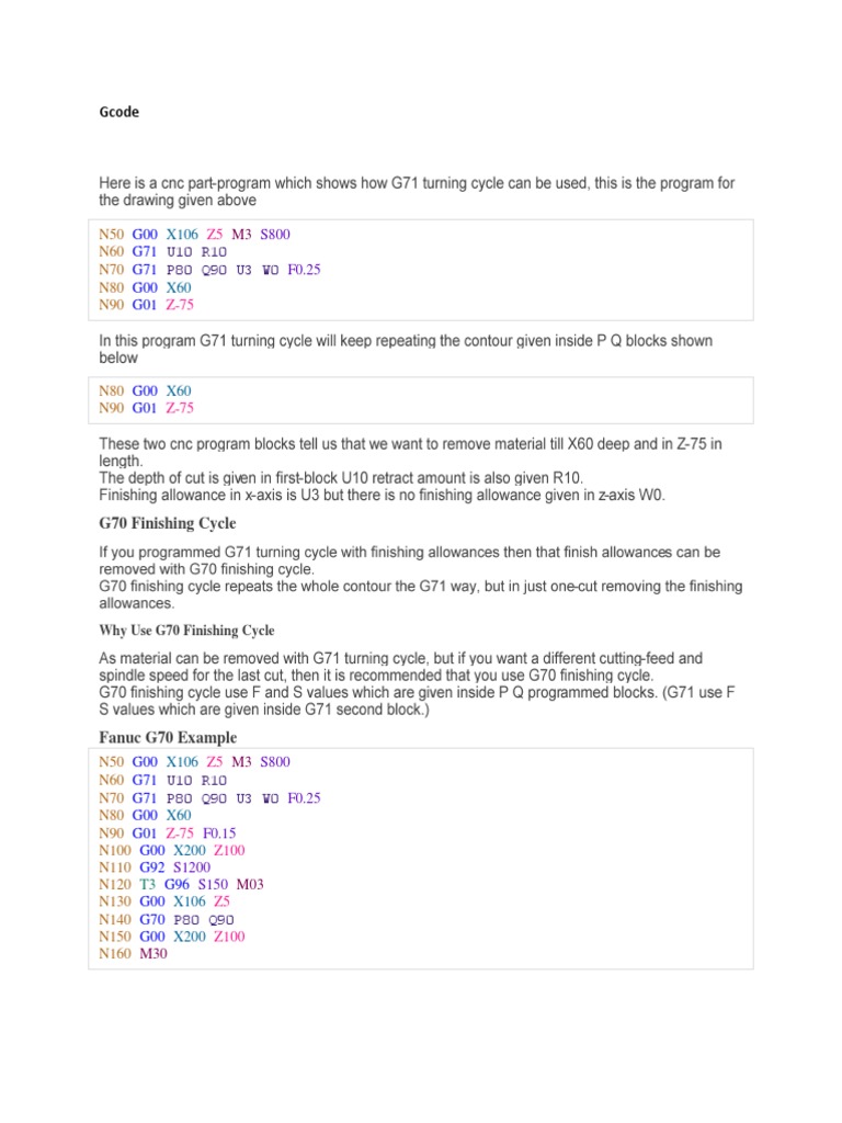 G-Code For Roughing | PDF
