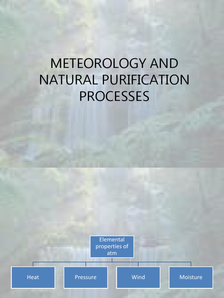 Meteorology and Natural Purification Processes | PDF | Atmosphere Of ...