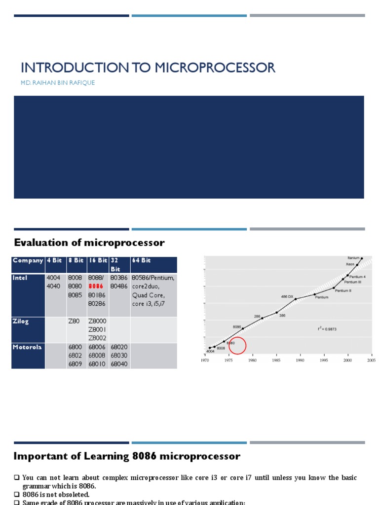 Introduction To Microprocessor & Pipelining | PDF | Random Access Memory | Microprocessor