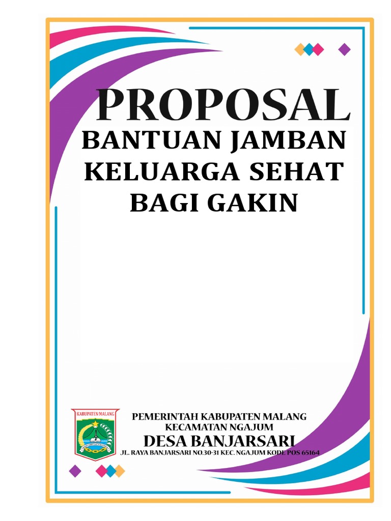 Proposal Bantuan Jamban Sehat GAKIN | PDF