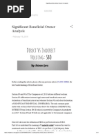 BEN-1 Form for Significant Beneficial Ownership | PDF | Limited ...