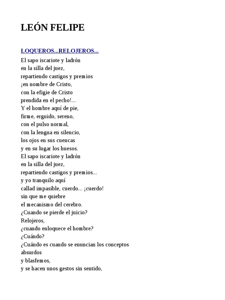 Locura y cordura en León Felipe | PDF
