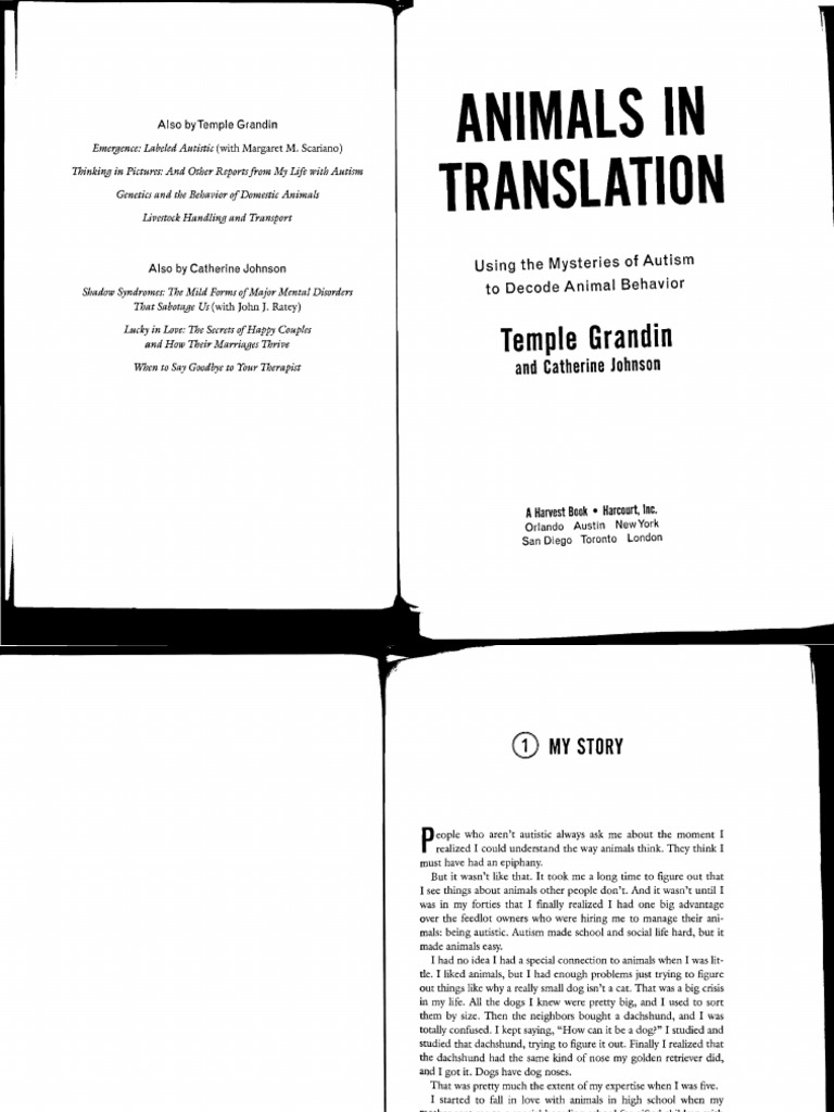 Animals in Translation | PDF | Genius | Autism