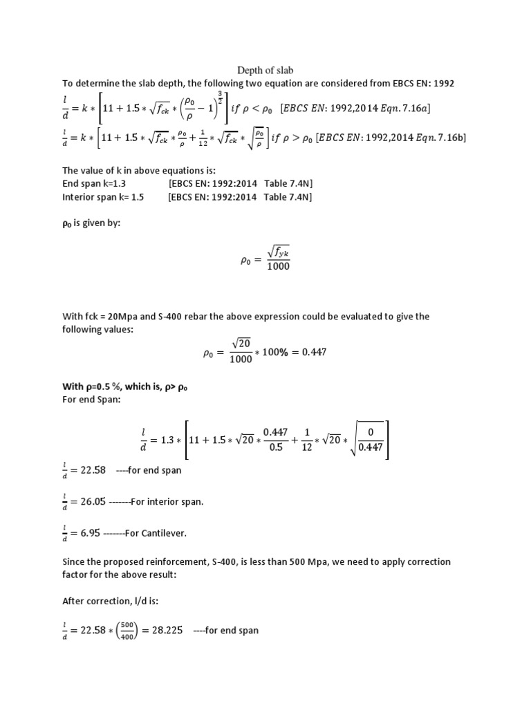 Slab Design Note | PDF | Architectural Elements | Economic Sectors