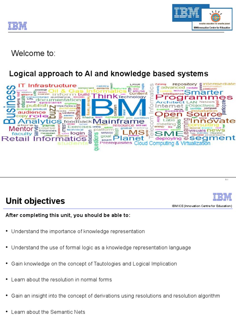 Unit - 2 IBM Artificial Intelligence | PDF | Interpretation (Logic) | Logic