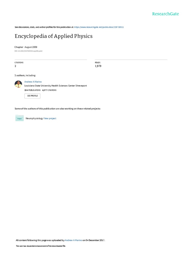 Neurophysiology Research and Publication Details from ResearchGate ...