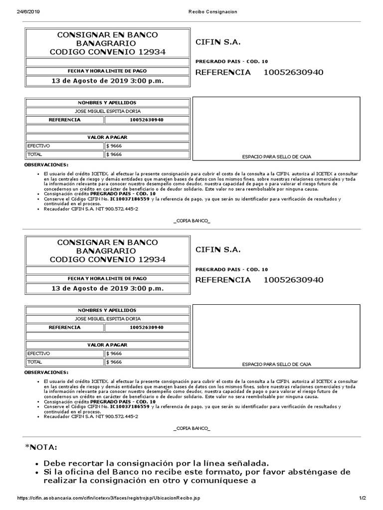 Maria Jose Espitia PDF | PDF | Pagos | Bancos