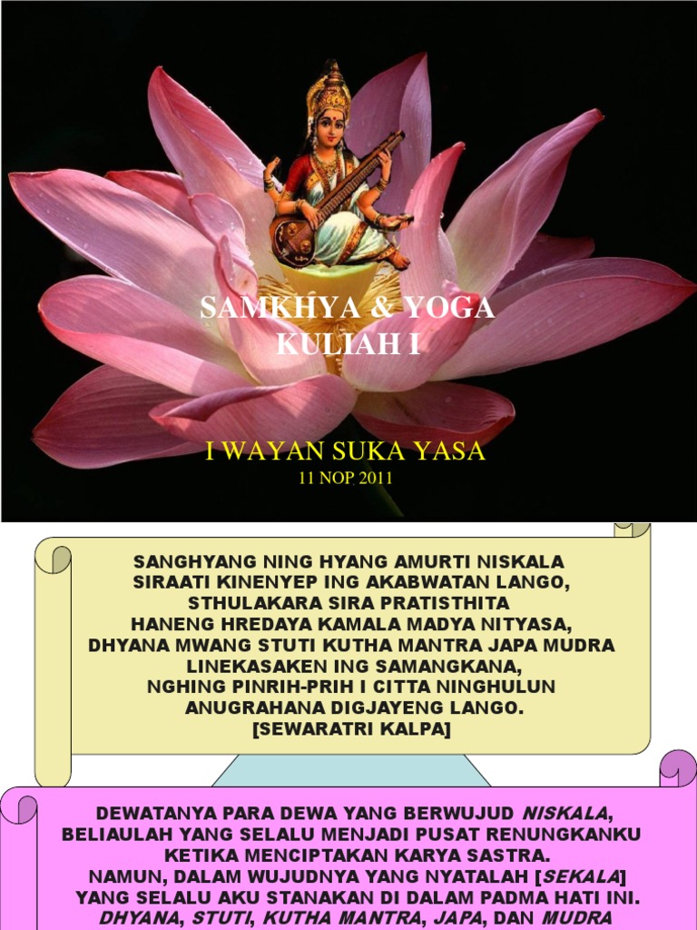 Samkhya dan Yoga dalam Tradisi Hindu | PDF