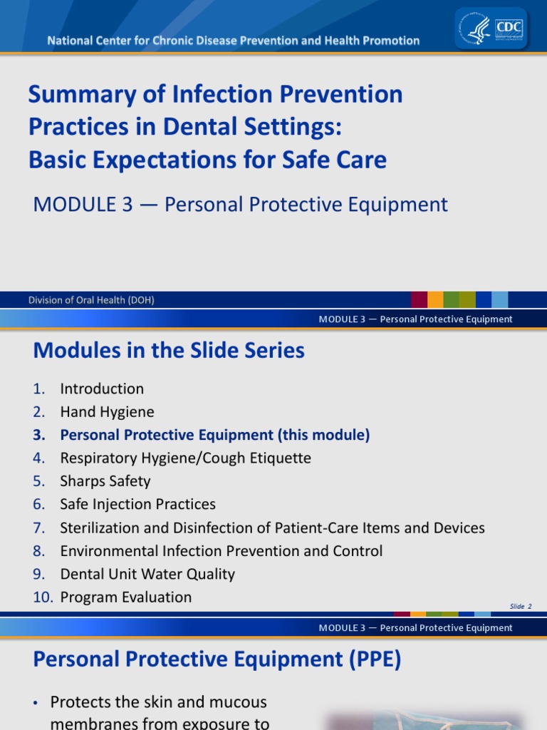 Safe PPE Practices in Dental Care | PDF | Infection Control | Personal ...