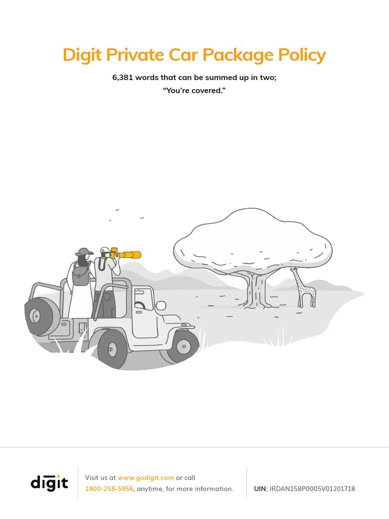 Digit Private Private Car Policy | PDF | Indemnity | Liability Insurance