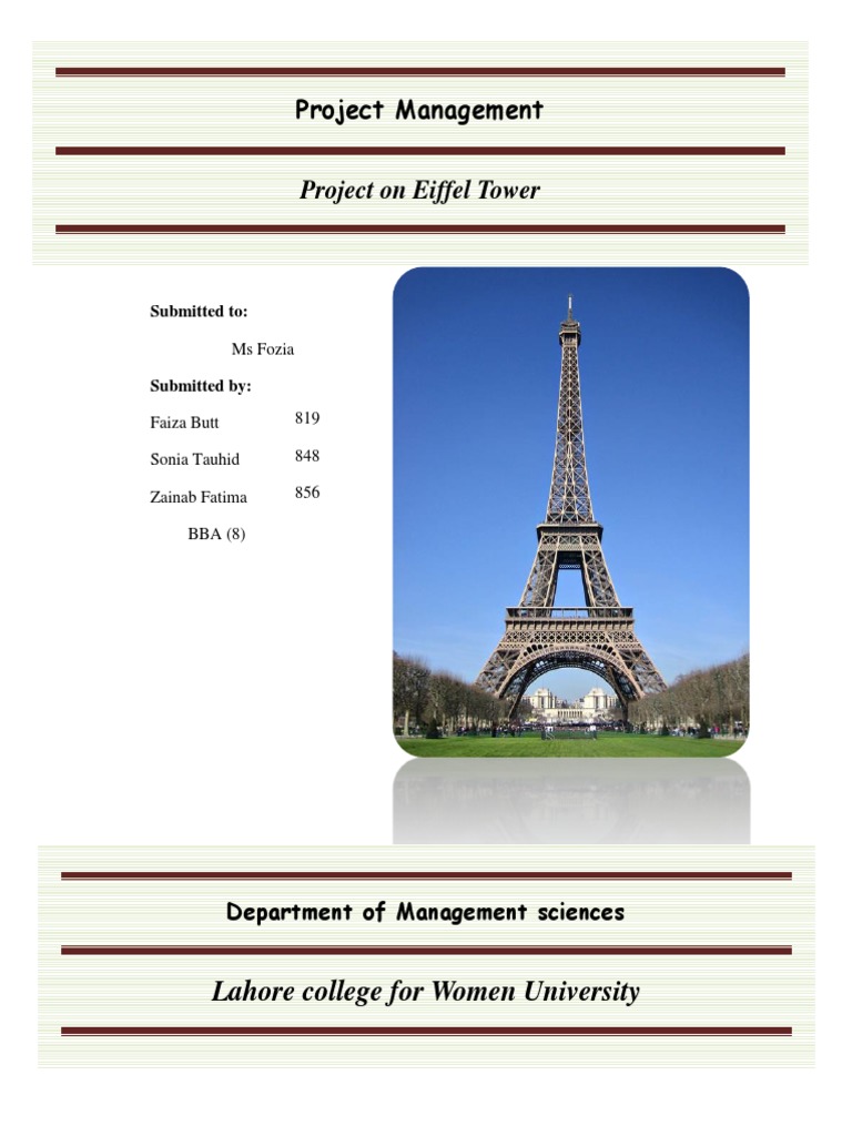 Eiffel Tower Project Management | PDF | Nature