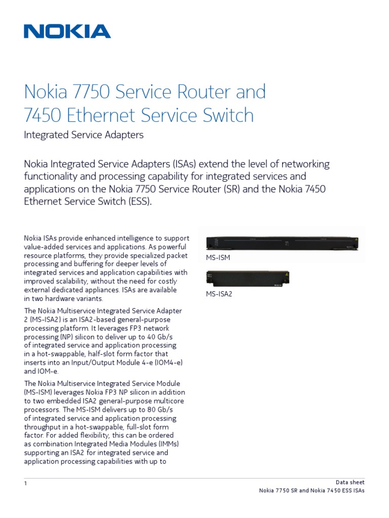 Nokia | PDF | I Pv6 | Ip Address