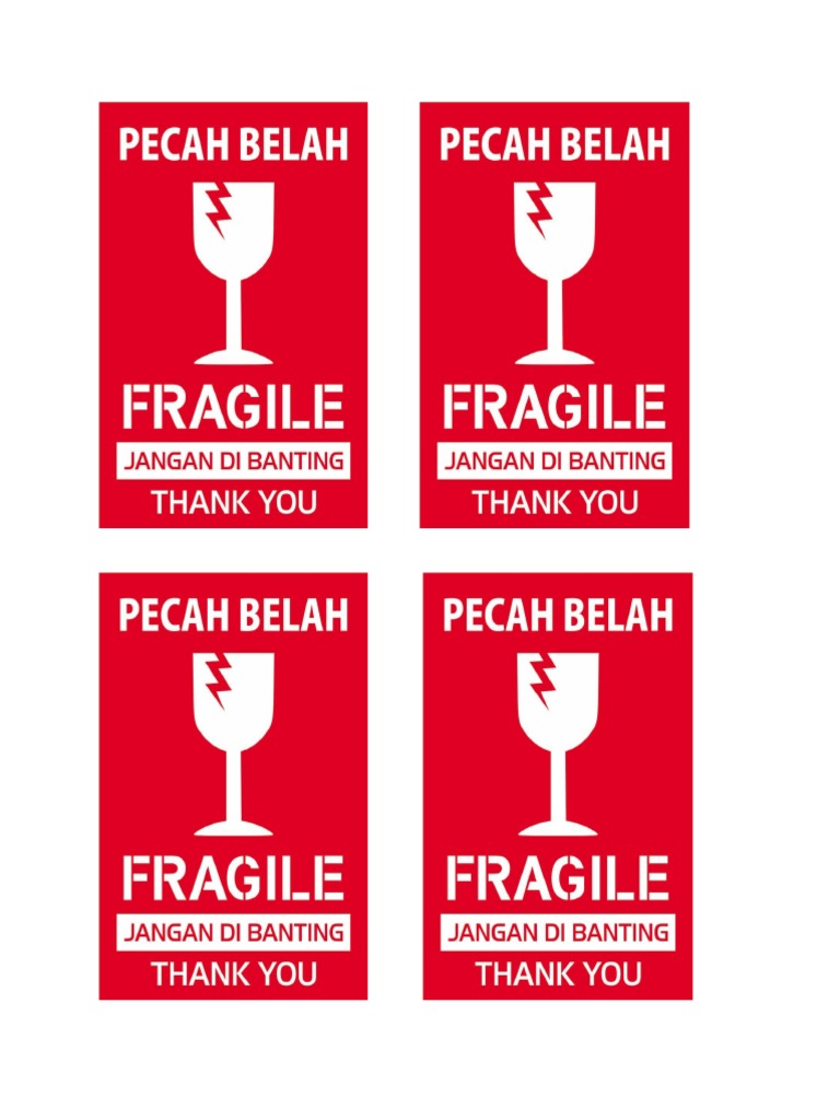 Sticker Fragile | PDF