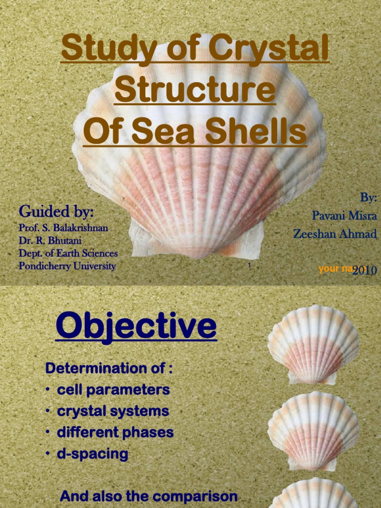 Study of Crystal Structures of Sea Shells | PDF | Calcite | X Ray ...