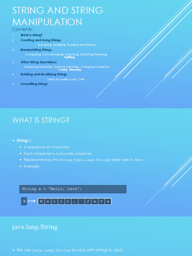 Dokumen - Tips 11 String and String Builder Java | Download Free PDF | String (Computer Science ...