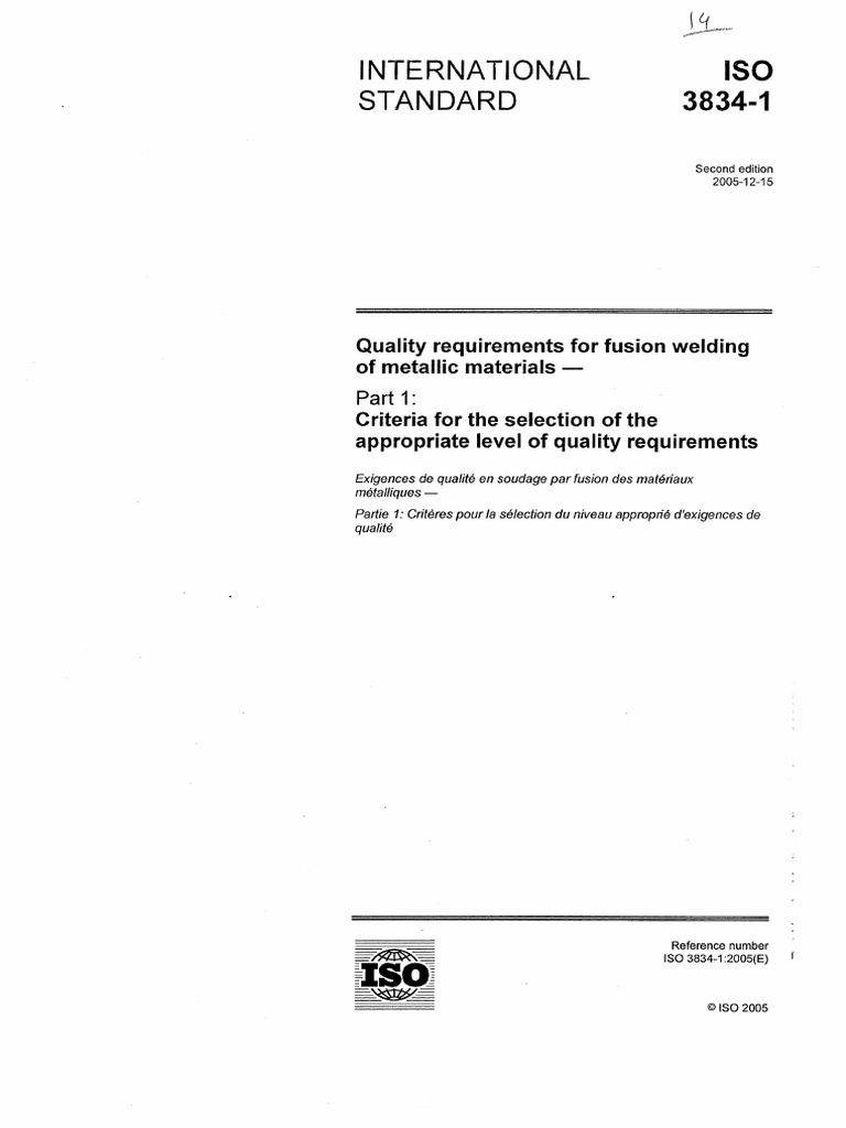 Iso 3834-1 | PDF