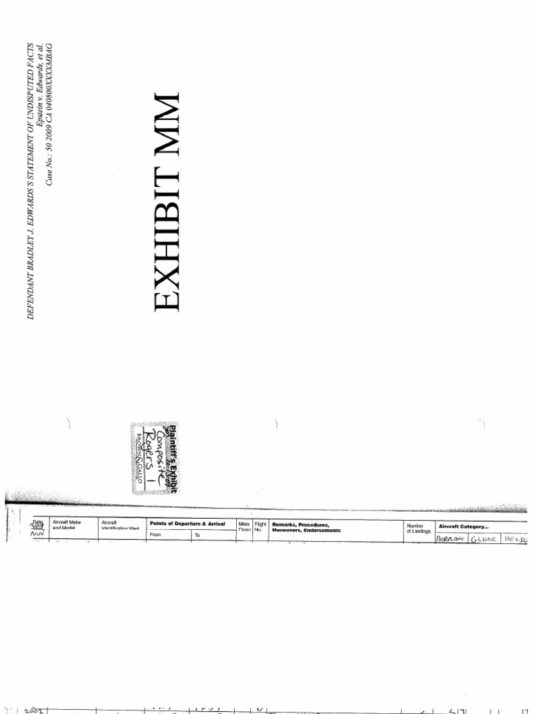 Epstein Flight Logs | PDF