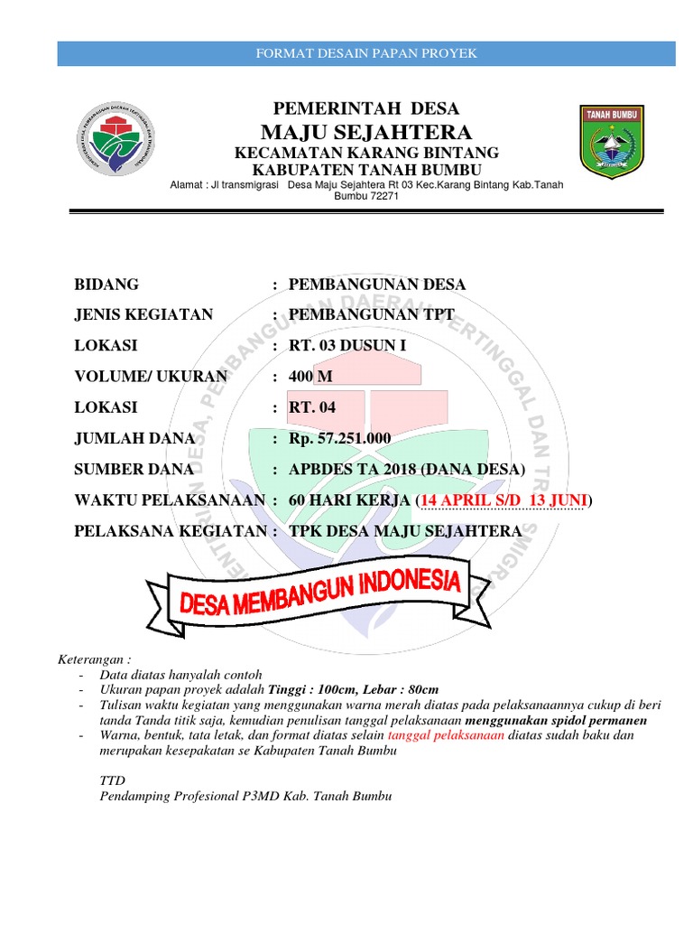 Papan Proyek | PDF
