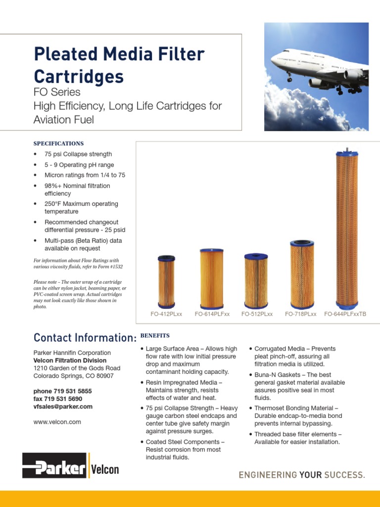 Parker Velcon Catalogo | PDF | Filtration | Materials