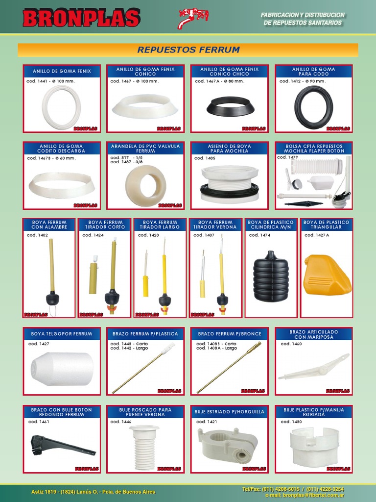 Repuestos Ferrum | PDF | Metalurgia | Bienes manufacturados