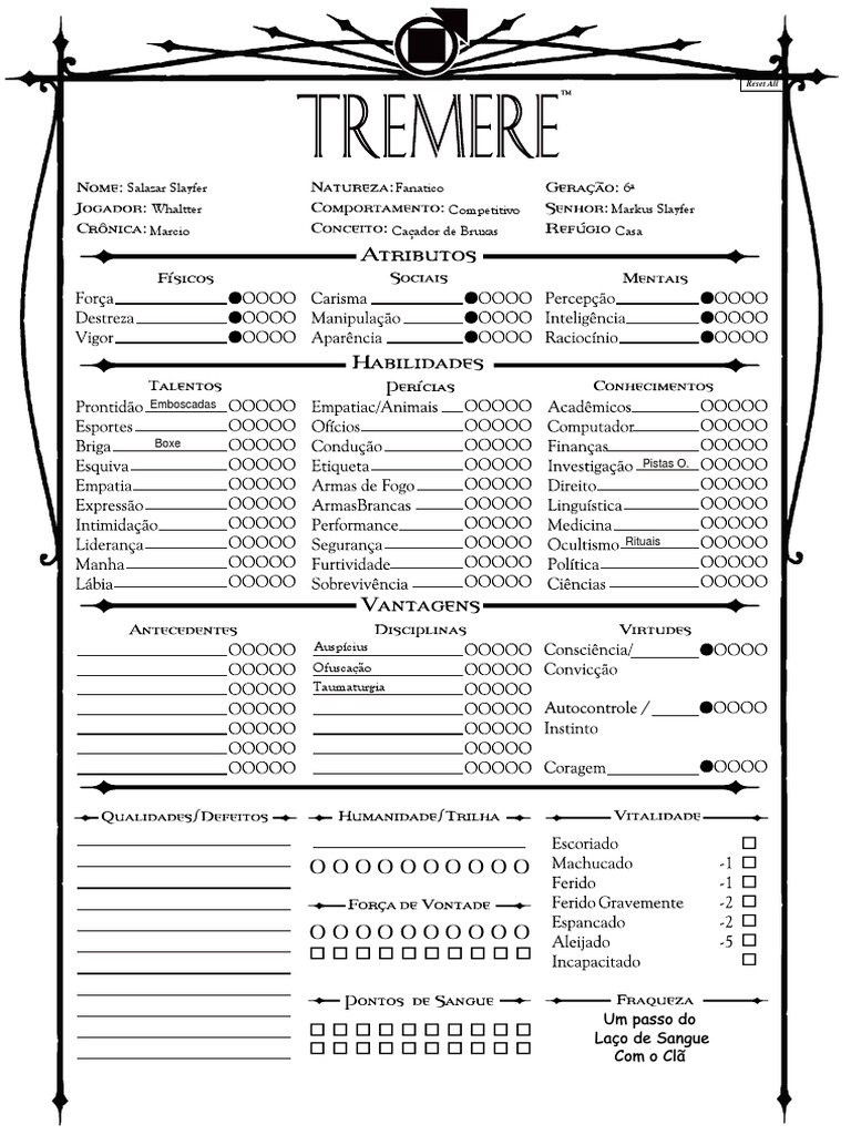 Tremere Editavel | PDF | Vampiros
