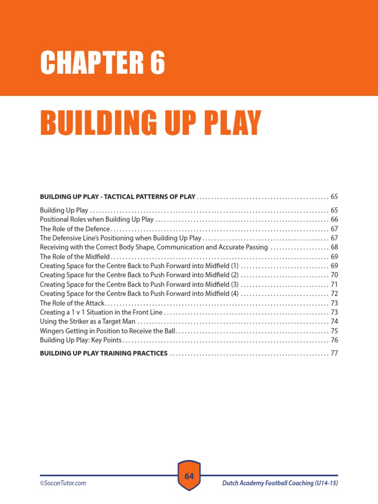 Dutch Academy Football Coaching Building Up Play | PDF | Forward ...