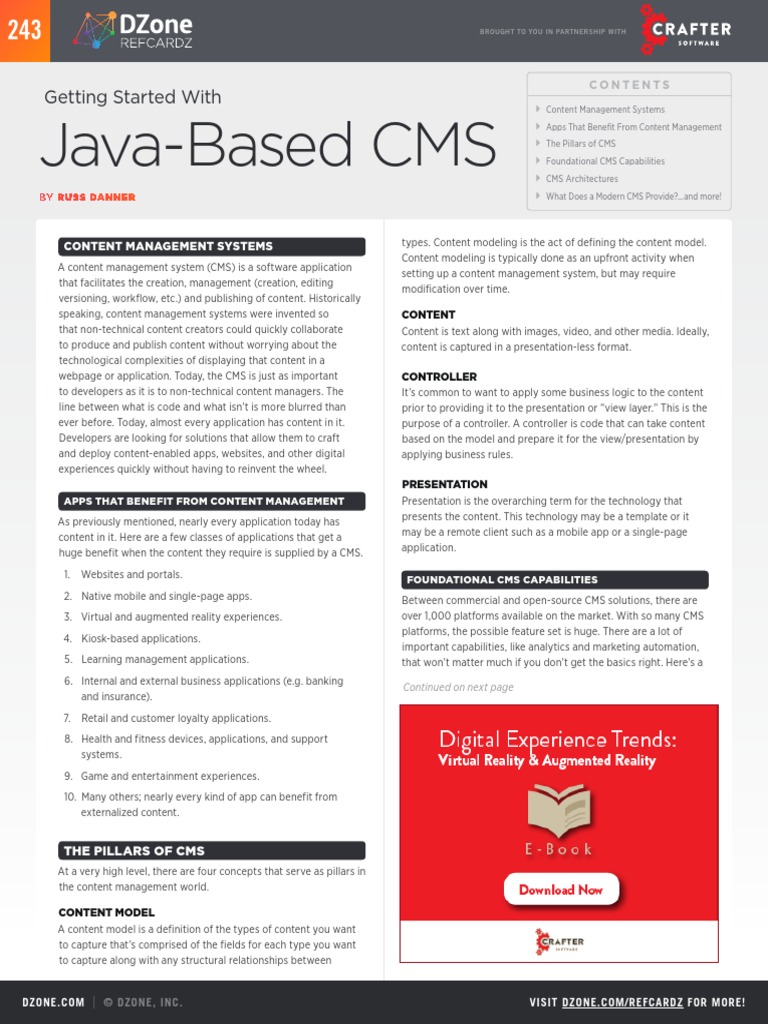 Java - Based - CMS | PDF | Web Application | Representational State Transfer