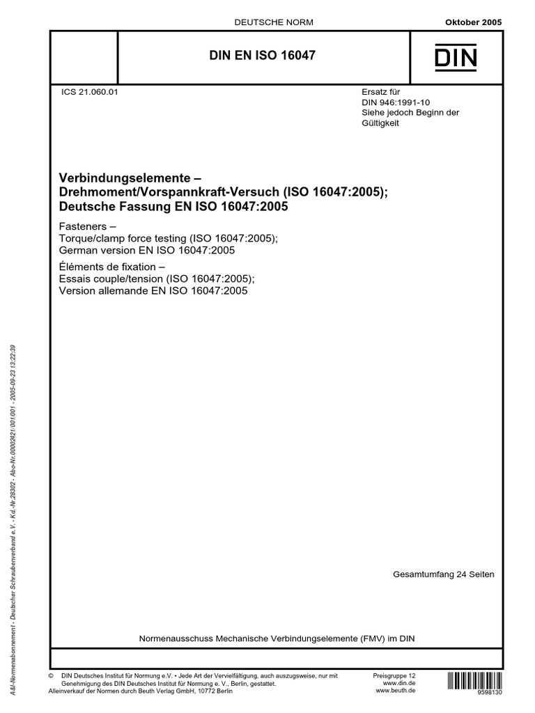 Din en Iso 16047 | PDF