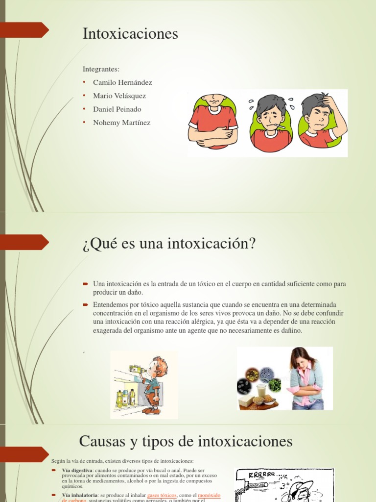 Intoxicaciones - PRIMEROS AUXILIOS | PDF | Toxicidad | Medicamentos con receta