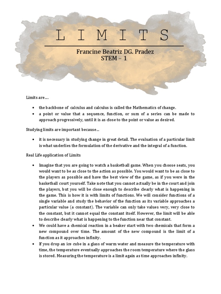 Limits and Continuity | PDF | Continuous Function | Function (Mathematics)