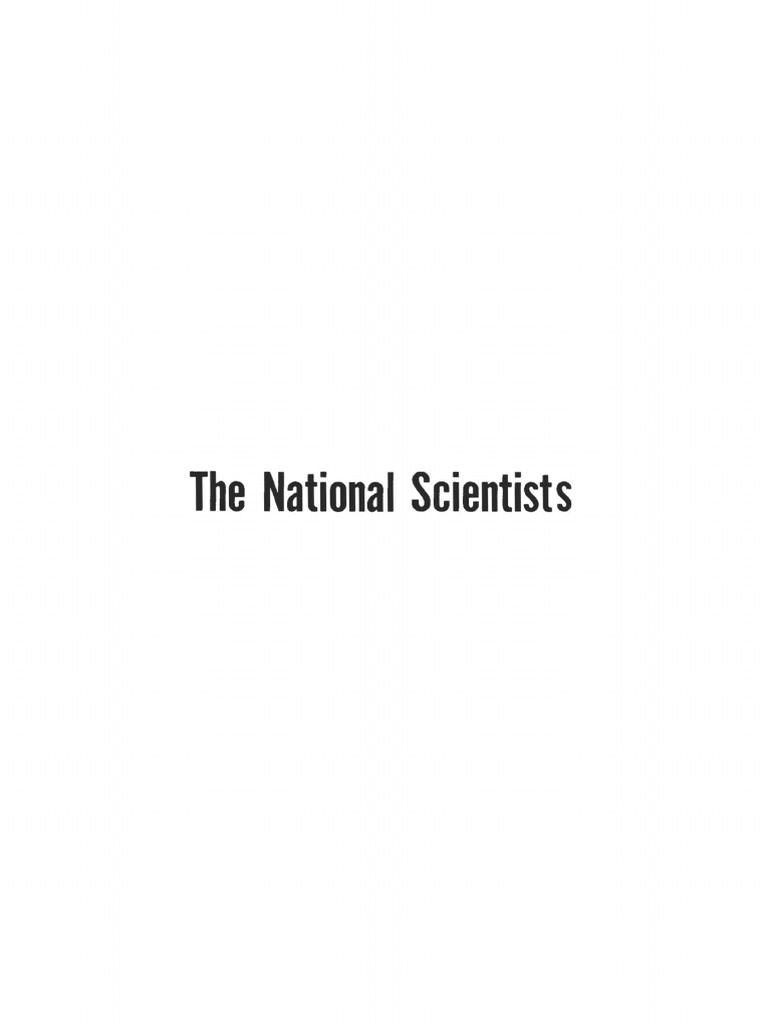 National Scientists of the Philippines 1978-1989 | PDF | Science ...