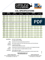 Standard Gas Cylinder Size Chart | PDF | Litre
