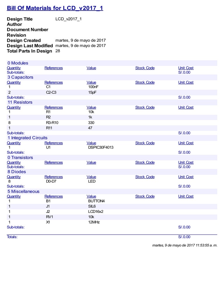 Design Title Author Document Number Revision Design Created Design Last ...