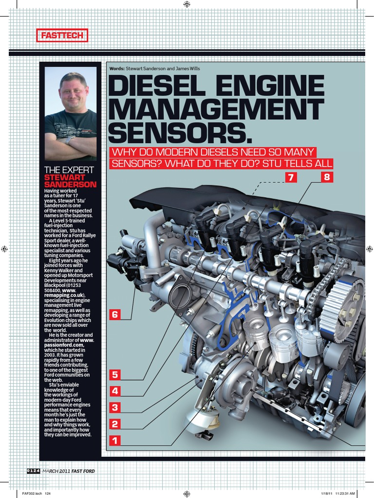 Diesel Engine Management Sensors | PDF | Throttle | Fuel Injection