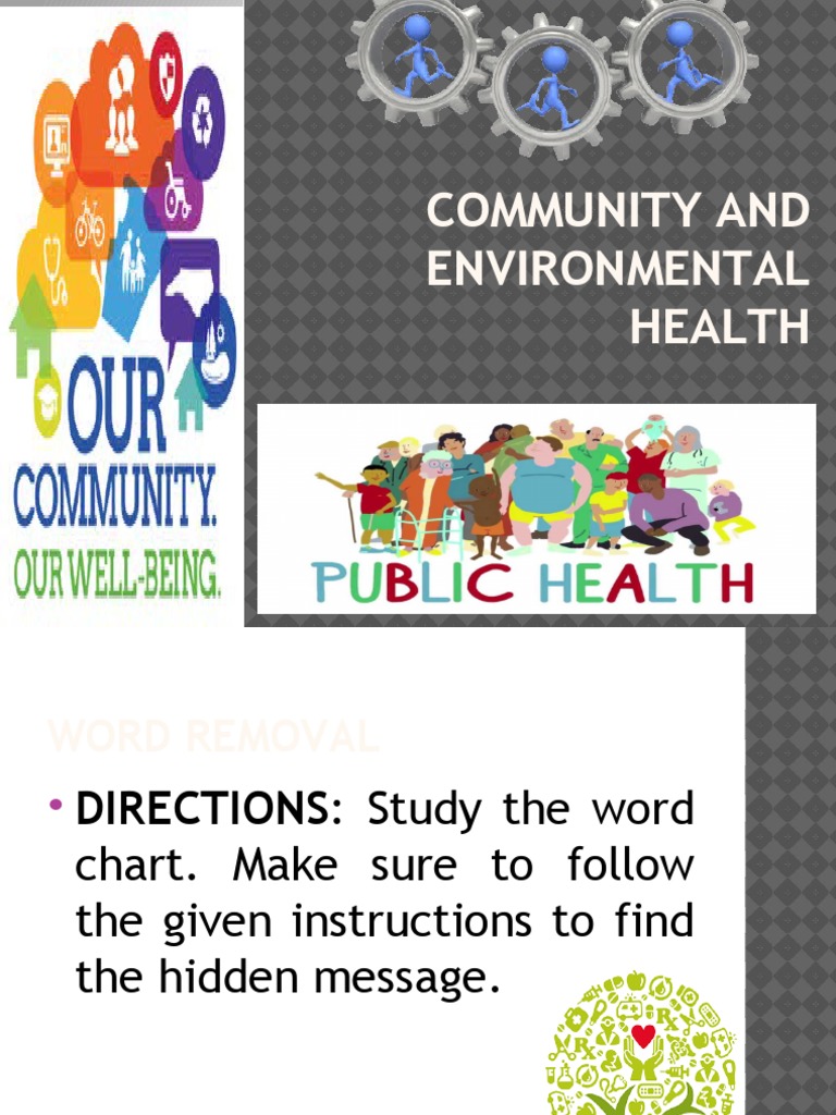 Community and Environmental Health Guide | PDF | Community | Natural ...